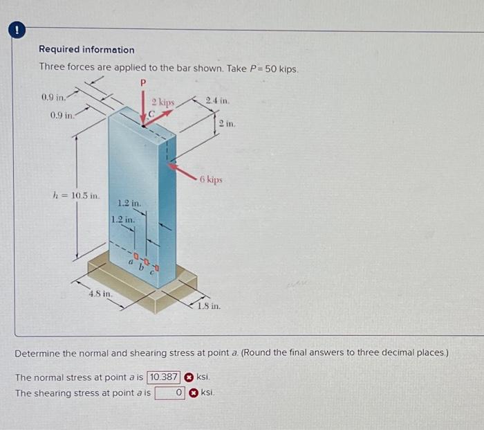 Solved ! Required information Three forces are applied to | Chegg.com
