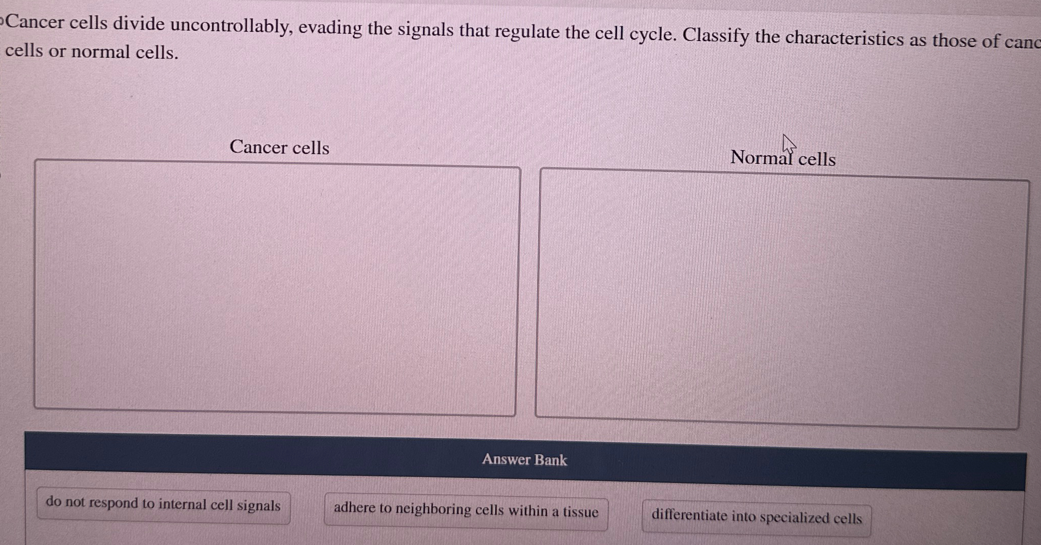 Solved Cancer cells divide uncontrollably, evading the | Chegg.com