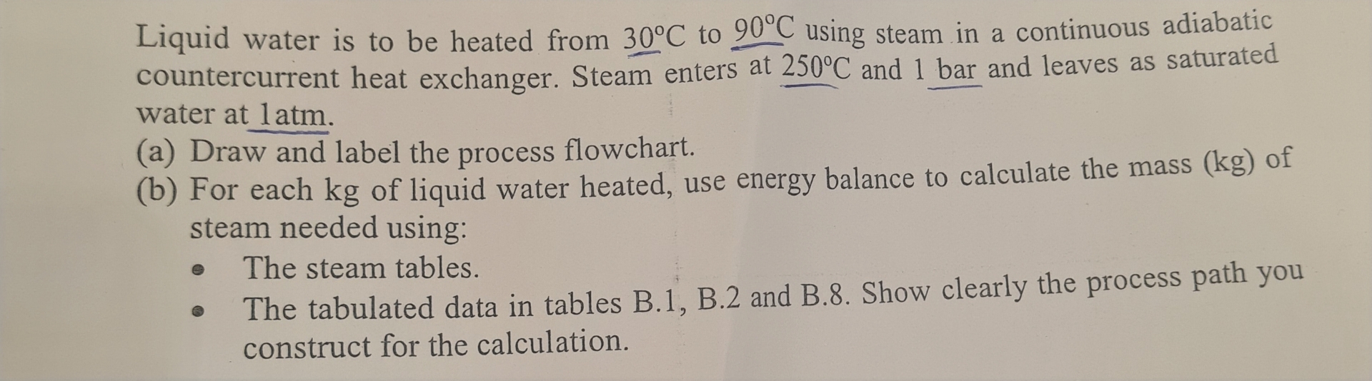Solved Liquid water is to be heated from 30°C ﻿to 90°C | Chegg.com