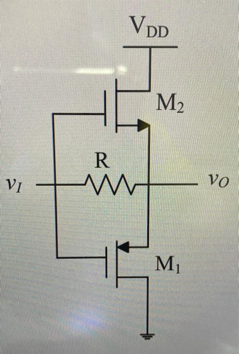 Solved when considering channel length modulation, draw an | Chegg.com