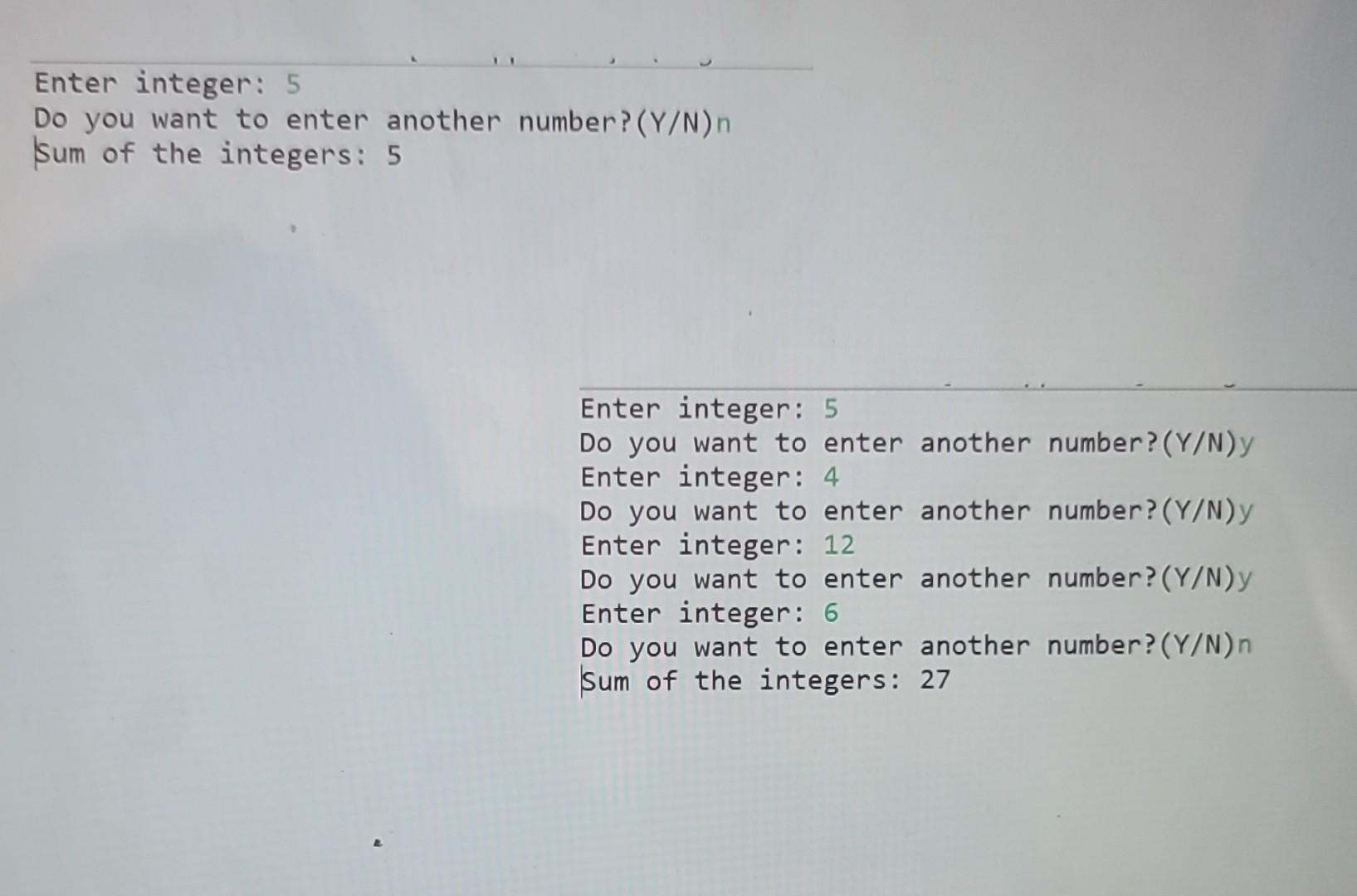 Solved - Create a class named "SumOfNumbers" - Prompt the | Chegg.com