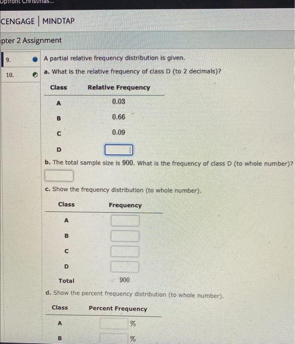 Solved A partial relative frequency distribution is given. | Chegg.com