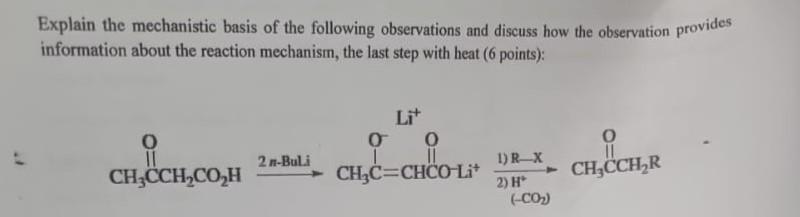 Solved Explain the mechanistic basis of the following | Chegg.com