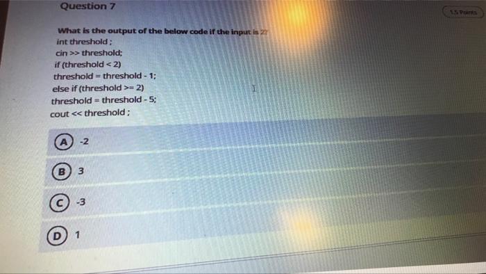 Solved Question 7 15. Pat What is the output of the below | Chegg.com