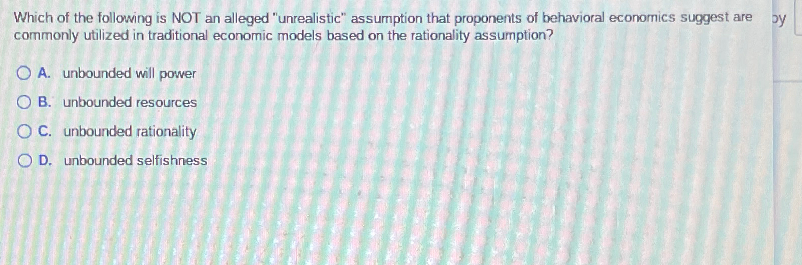 Solved Which of the following is NOT an alleged | Chegg.com
