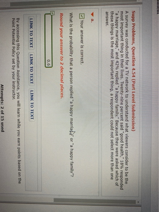 Solved Supp Problems, Question 4.54 (Part Level Submission) | Chegg.com