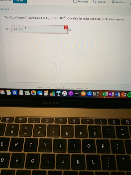 Solved Resources LX Give Up? Feedback 20 of 24 > The K of | Chegg.com