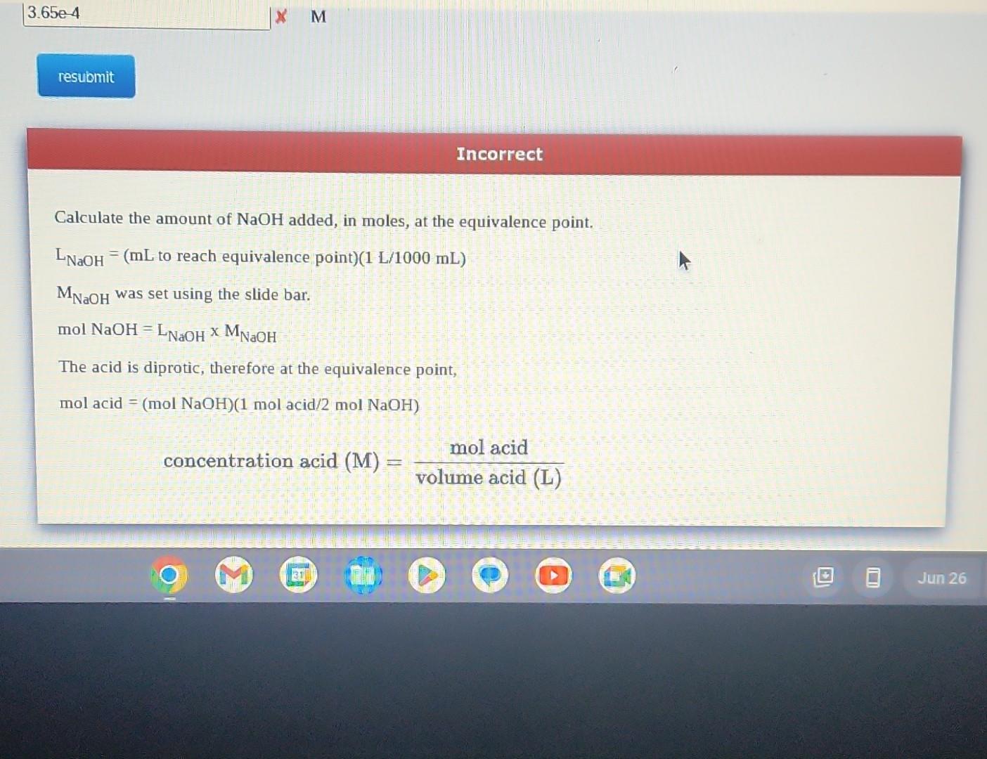 Solved Base Added 35.05 mL Experimental Settings Indicator | Chegg.com