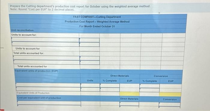 Solved Problem 20.2A (Algo) Weighted Average: Production | Chegg.com