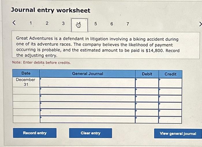 Journal entry worksheet Record the closing entry for | Chegg.com