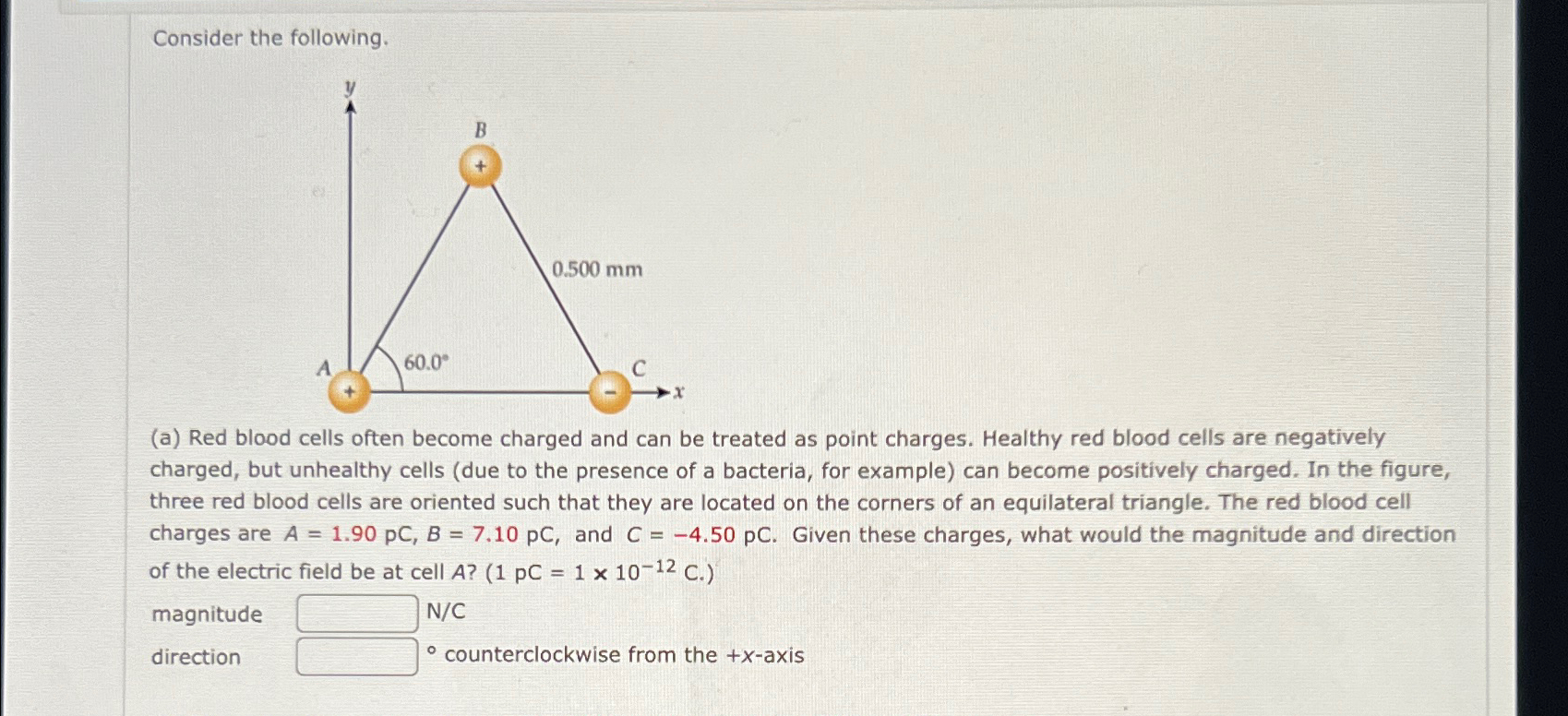 Solved Consider the following.(a) ﻿Red blood cells often | Chegg.com
