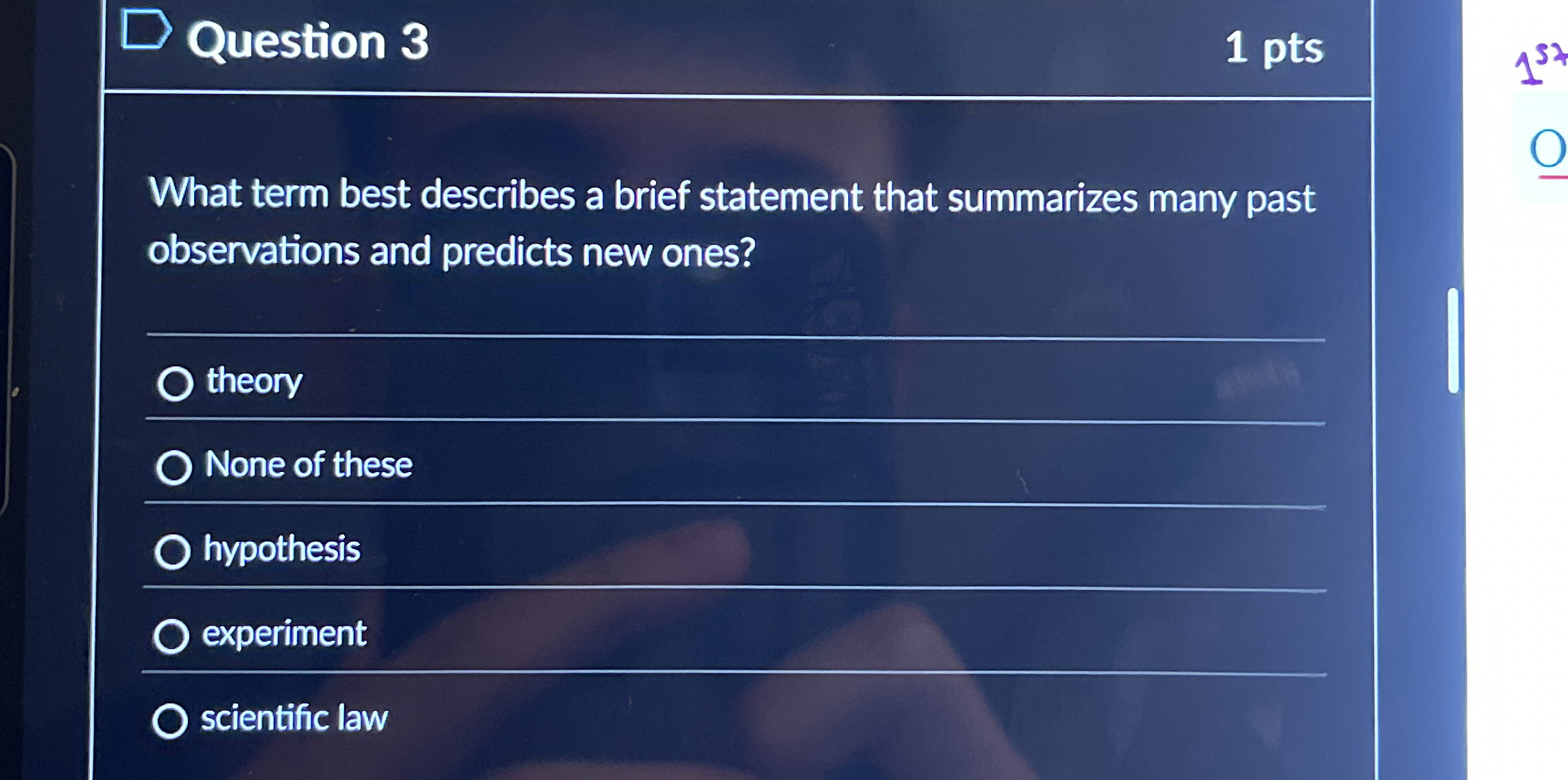 Solved Question 3What term best describes a brief statement | Chegg.com