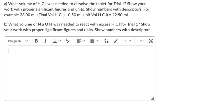 Solved Antacid Dry Lab Data (Titration 2) | Chegg.com