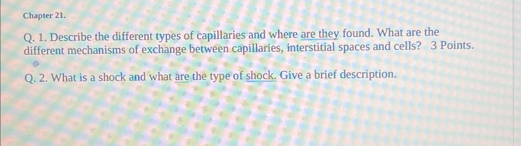 Solved Chapter 21.Q. 1. ﻿Describe the different types of | Chegg.com