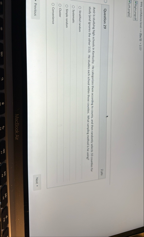 Solved 99% ﻿confidence level | Chegg.com