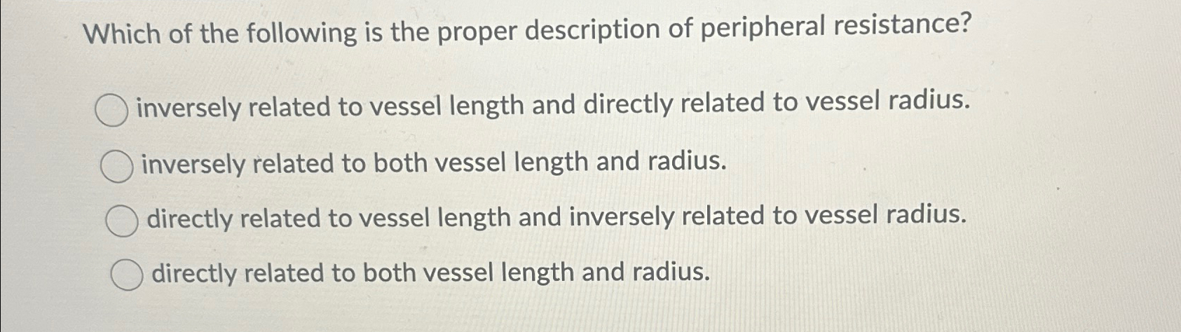 Solved Which of the following is the proper description of | Chegg.com