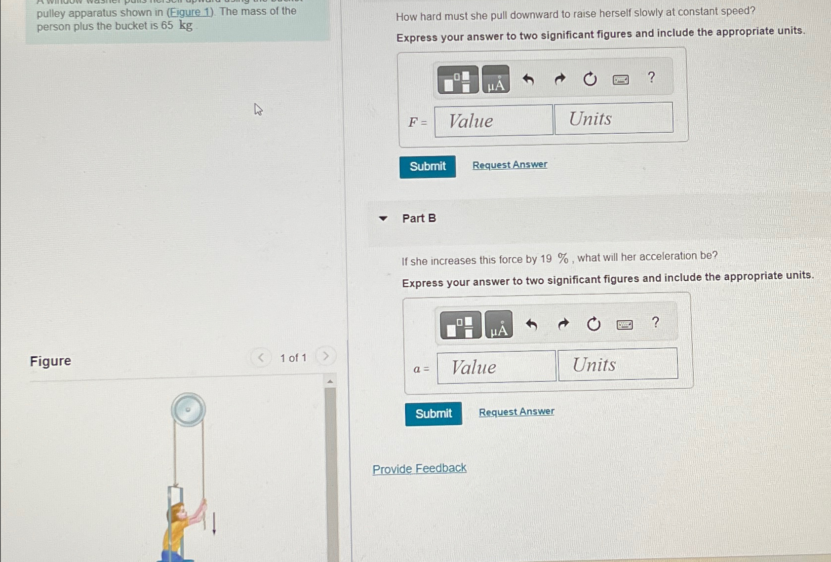 Solved pulley apparatus shown in (Figure 1). ﻿The mass of | Chegg.com