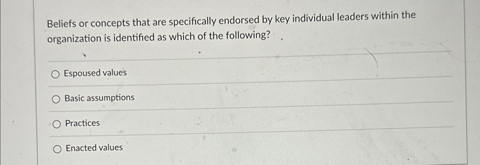 Solved Beliefs or concepts that are specifically endorsed by | Chegg.com