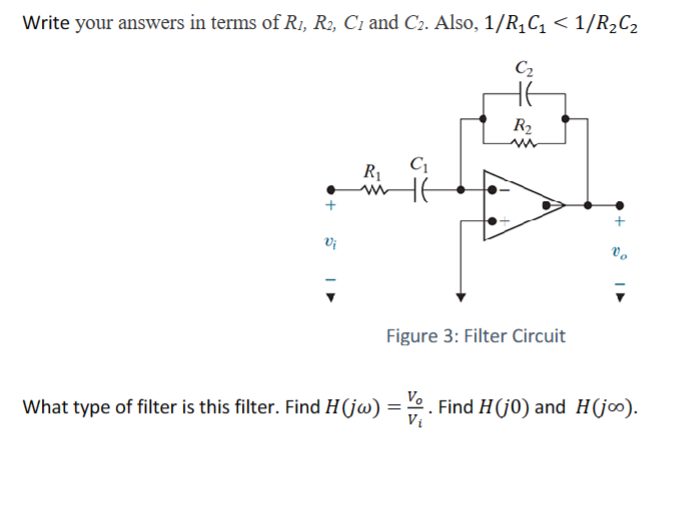 Solved Write your answers in terms of Rl,R2,C1 ﻿and C2. | Chegg.com