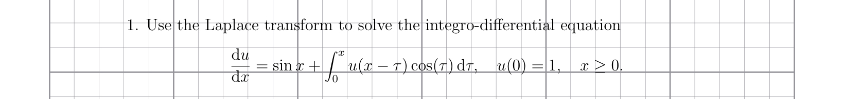 Solved Use the Laplace transform to solve the | Chegg.com