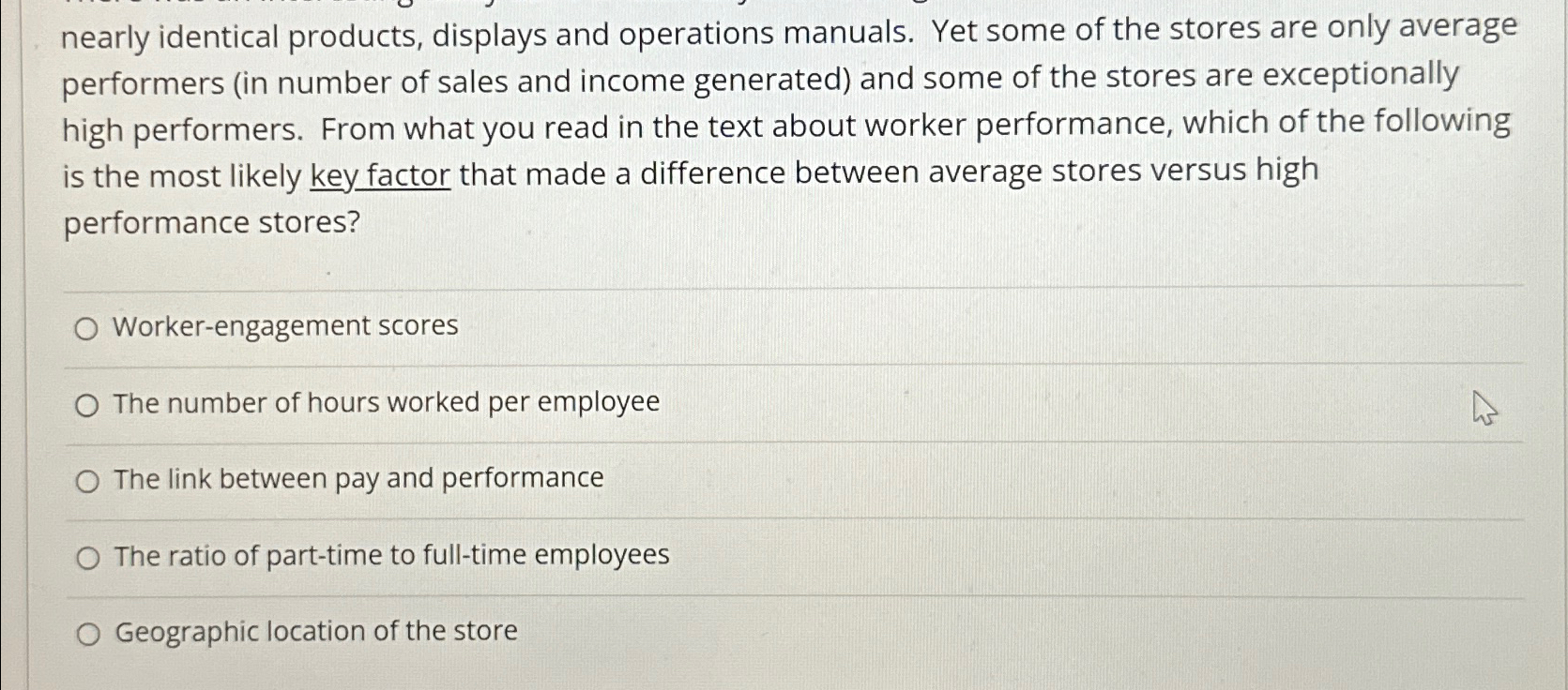 Solved nearly identical products, displays and operations | Chegg.com