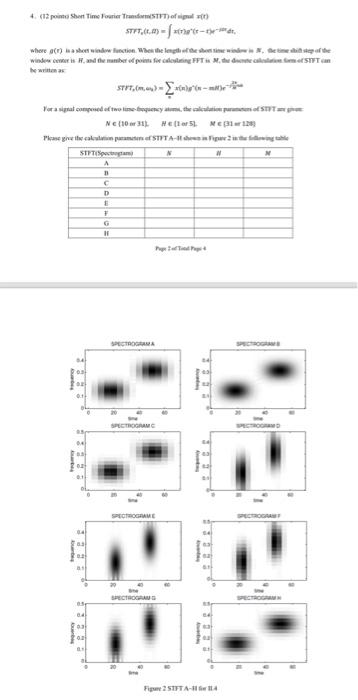 4. (12 poinb) Shan Tene Founco Transformstr1) of | Chegg.com