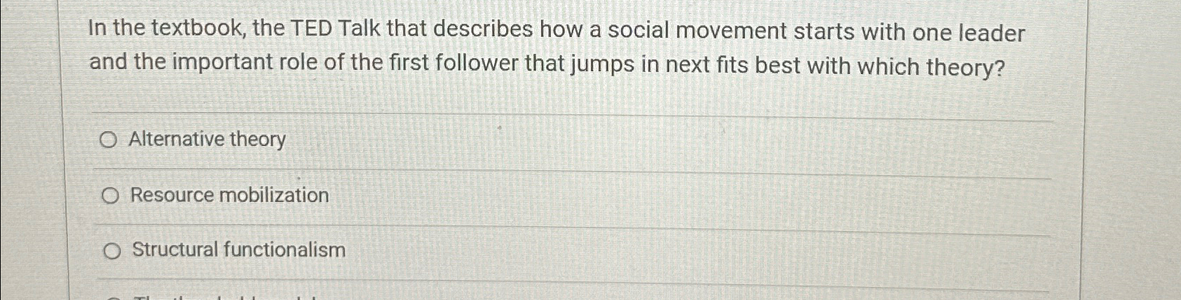 Solved In the textbook, the TED Talk that describes how a | Chegg.com
