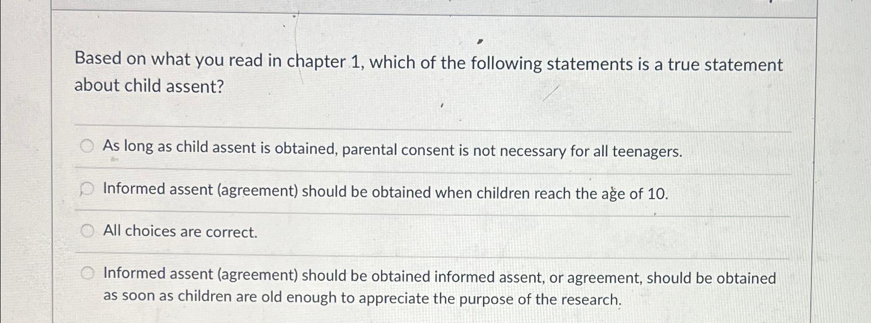 Solved Based on what you read in chapter 1 , ﻿which of the | Chegg.com