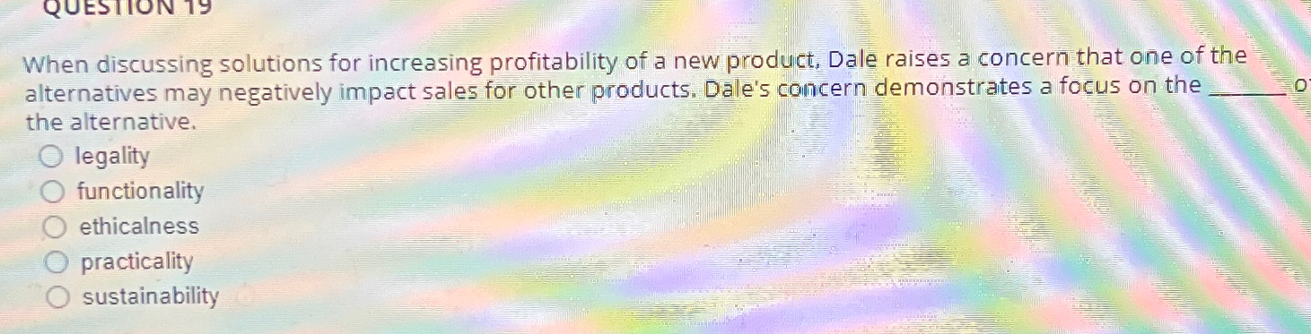 Solved When discussing solutions for increasing | Chegg.com