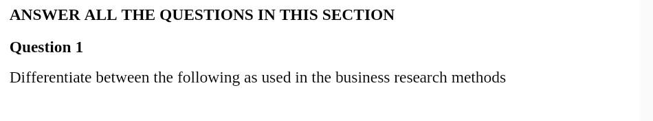 Solved ANSWER ALL THE QUESTIONS IN THIS SECTION Question 1 | Chegg.com