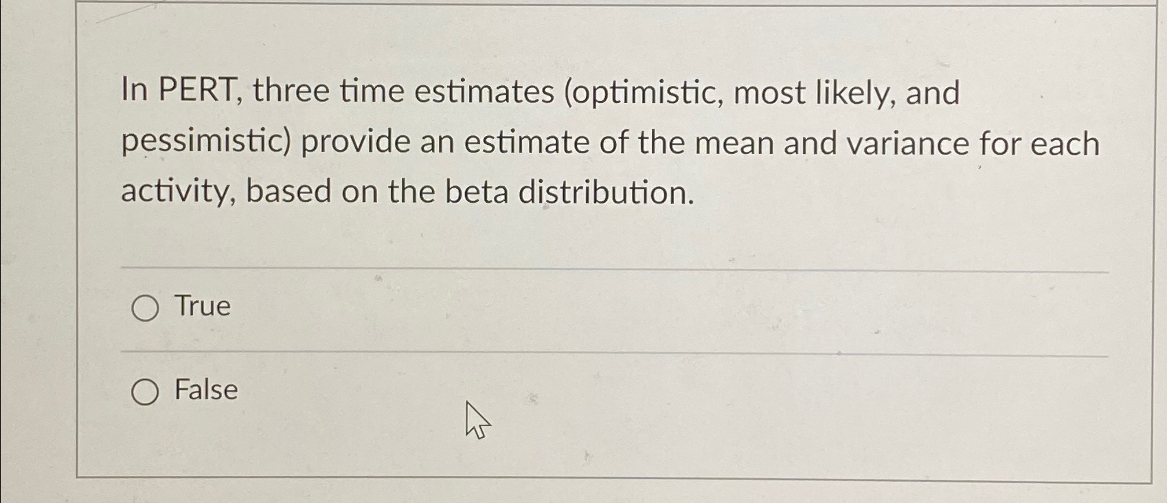 Solved In Pert Three Time Estimates Optimistic ﻿most