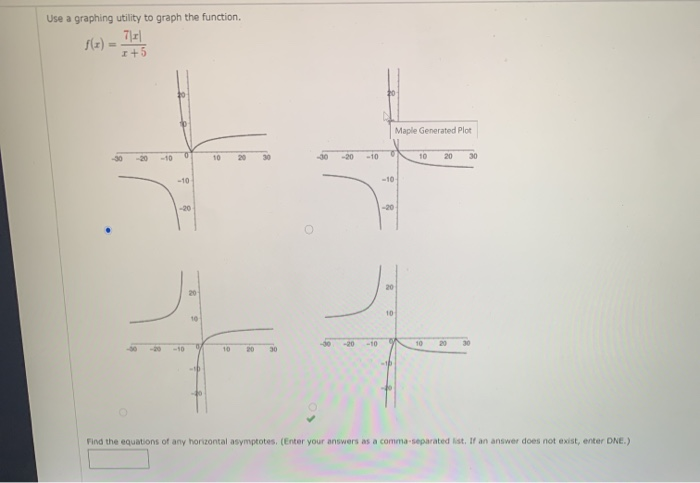 Solved Use a graphing utility to graph the function. 1 + 5 | Chegg.com