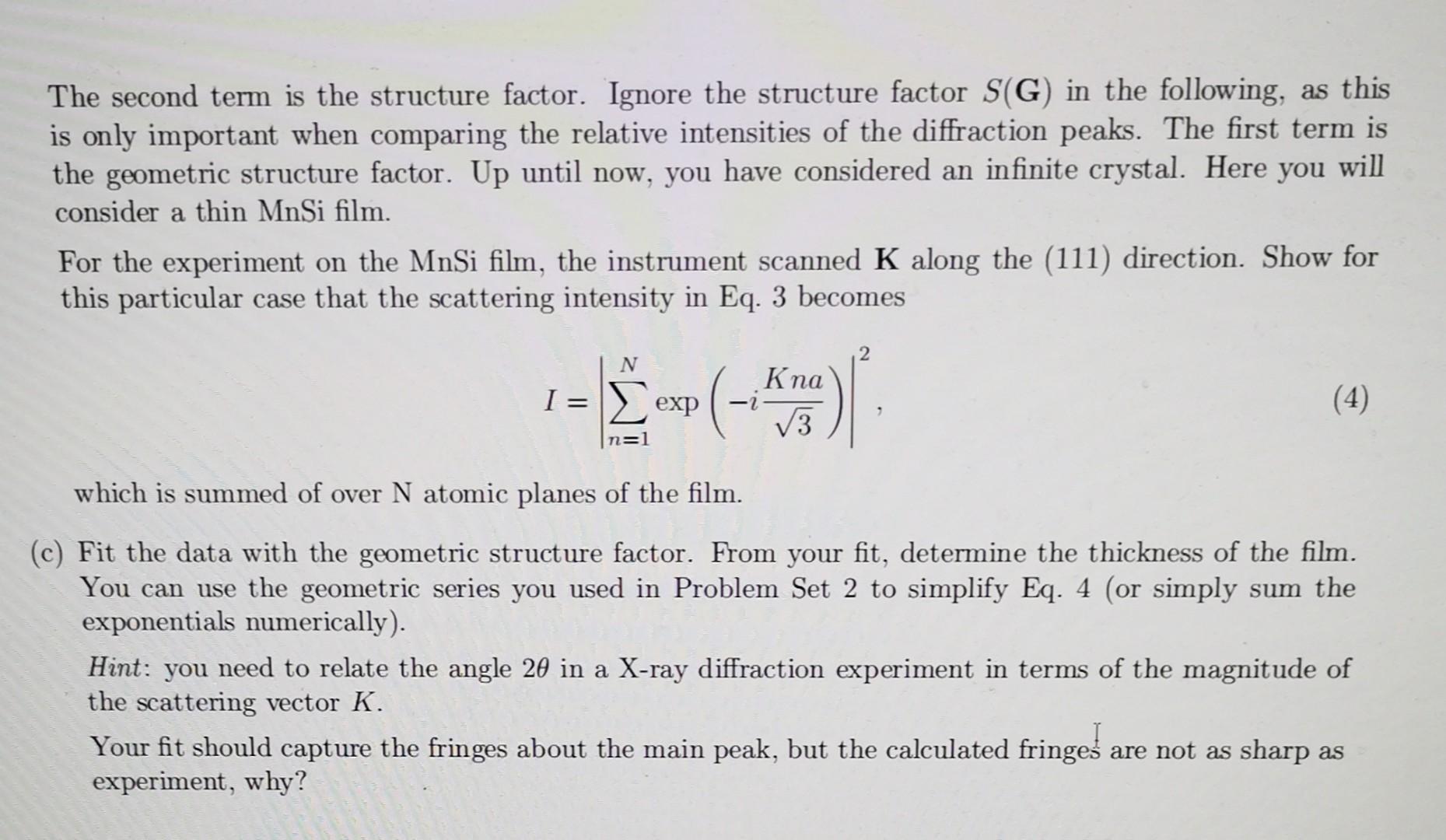 MnSi has a simple cubic structure. The figure below | Chegg.com