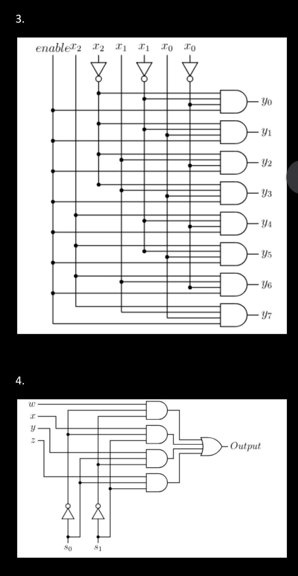 Solved Combinational Logic Circuits. Describe each of them | Chegg.com