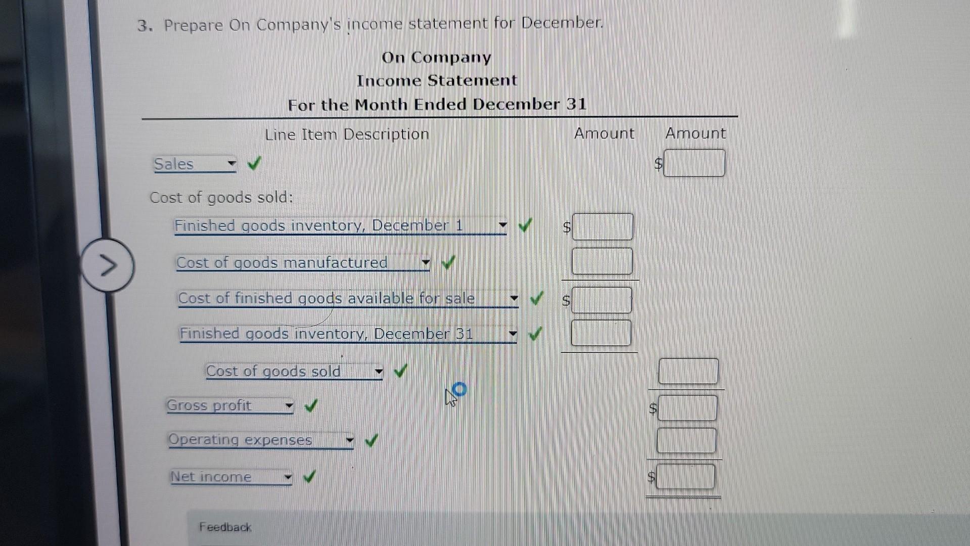 Solved 1. Determine the amounts of the missing items, | Chegg.com