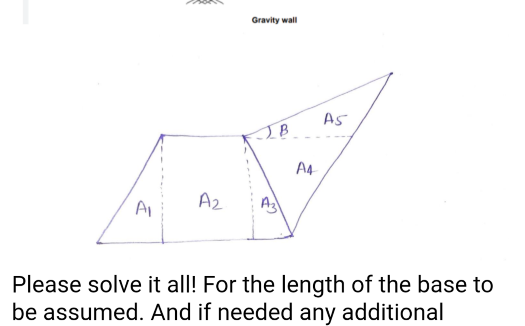 Solved Please solve all. For the length of the base to be | Chegg.com