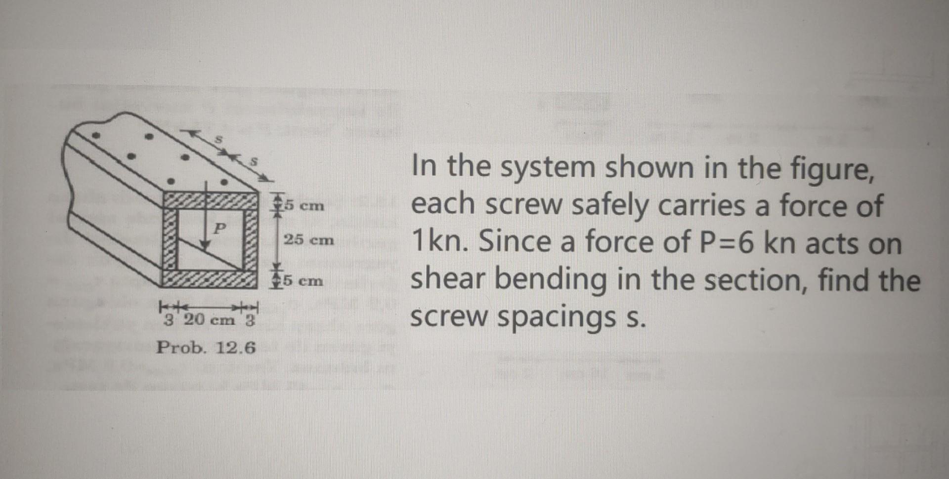 Solved In the system shown in the figure, each screw safely | Chegg.com