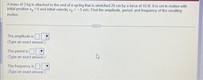 Solved Determine the period and frequency of the simple | Chegg.com