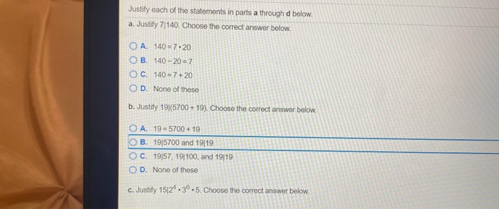 Solved Justify each of the statements in parts a through d | Chegg.com