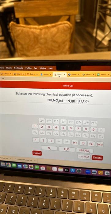Solved Balance the following chemical equation (if | Chegg.com