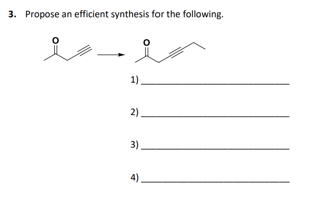 Propose an ﻿efficient synthesis for the following.1* | Chegg.com