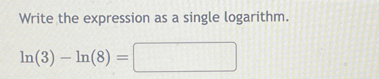 Solved Write the expression as a single | Chegg.com