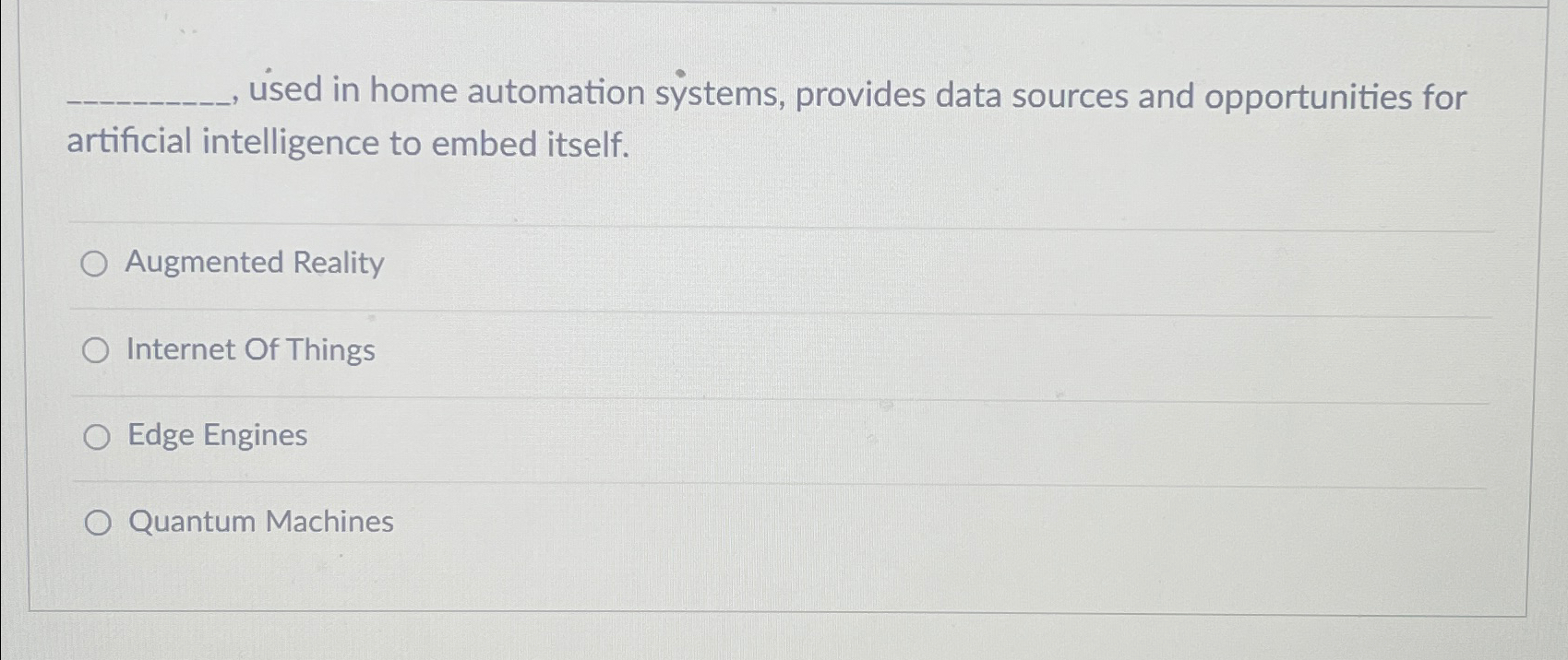 Solved used in home automation systems, provides data | Chegg.com