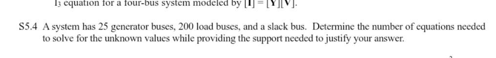 Solved I3 equation for a four-bus system modeled by | Chegg.com