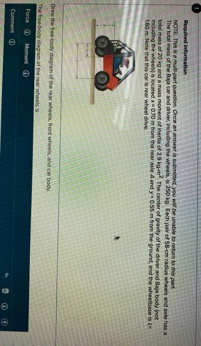 Solved it is a dynamics qustion the question had three | Chegg.com