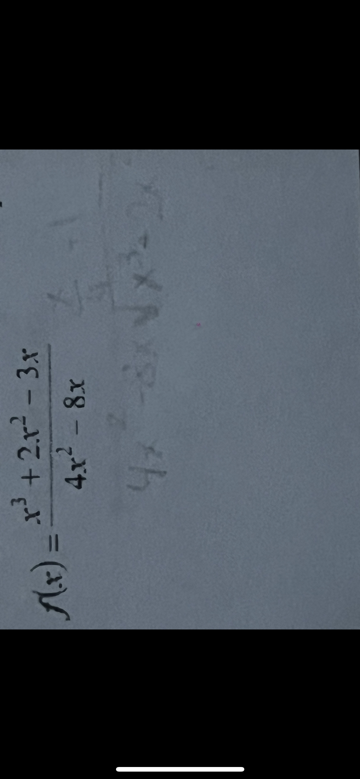 Solved f(x)=x3+2x2-3x4x2-8xSolve using long division | Chegg.com