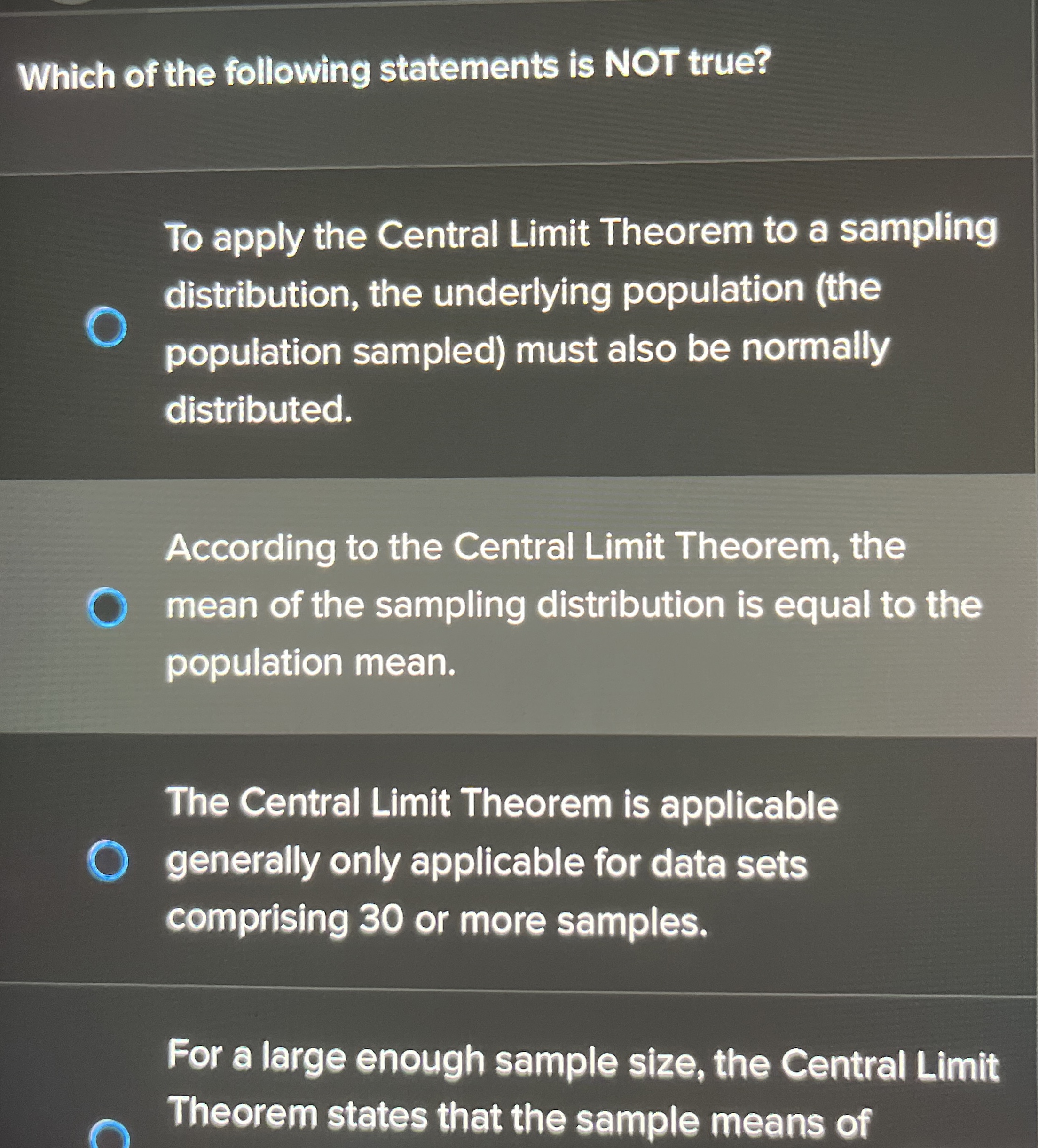 Solved Which of the following statements is NOT true?To | Chegg.com