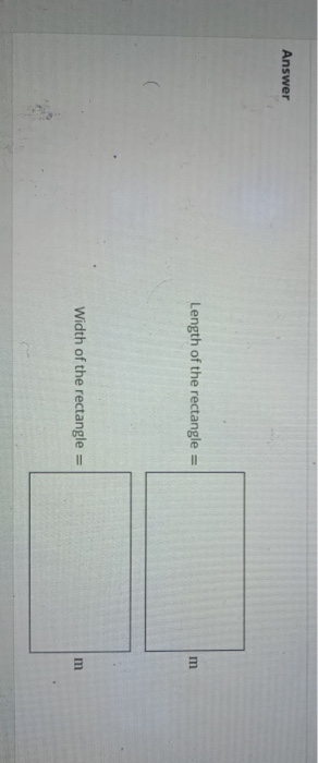 Solved The perimeter of a rectangle is 44 meters, and the | Chegg.com