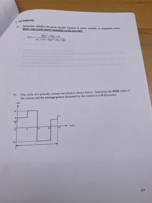 Solved k. [15 POINTS] a) Determine whether the given | Chegg.com