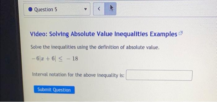 Solved Video: Introduction to Solving Absolute Value | Chegg.com